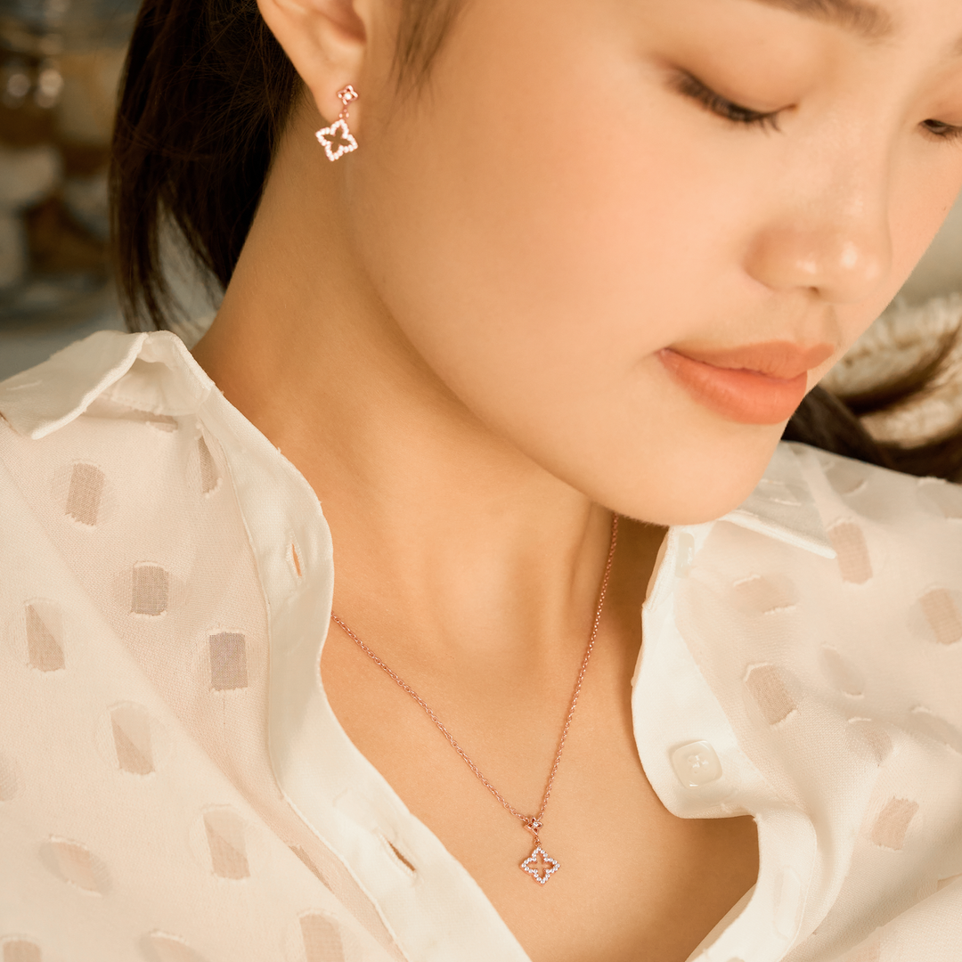 Rose Gold Casablanca Primrose Necklace – By Invite Only