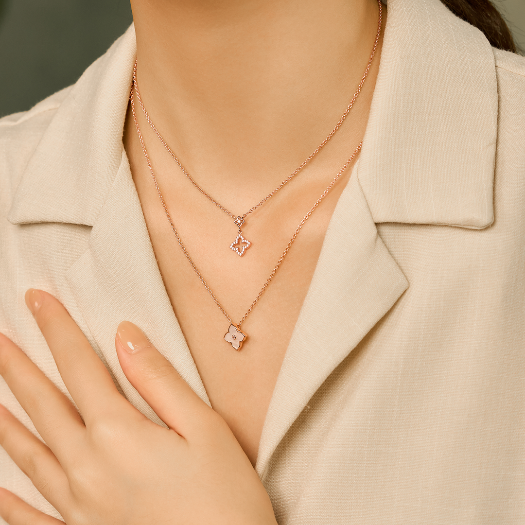 Rose Gold Casablanca Primrose Necklace – By Invite Only