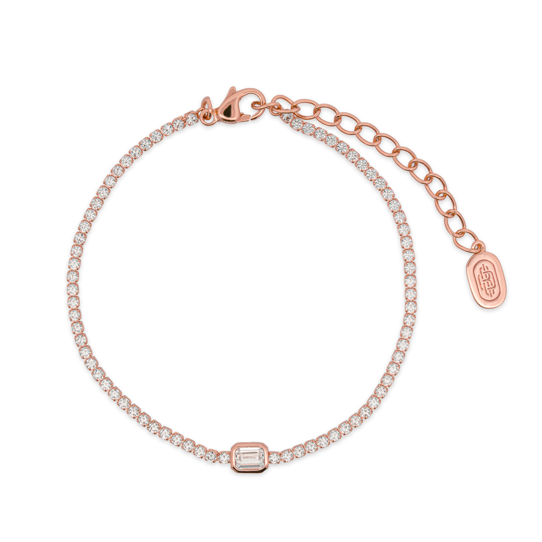 Rose Gold Blanca Tennis Bracelet – By Invite Only